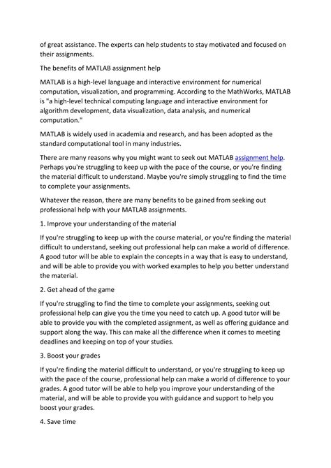 Ppt Why Students Need Matlab Assignment Help Powerpoint Presentation
