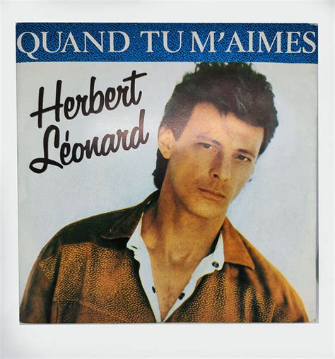 Quand tu m aimes Herbert Léonard Partition de la chanson