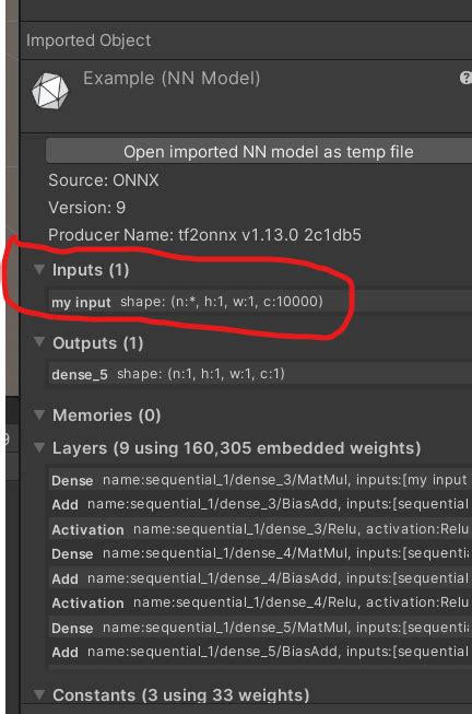 Strange Input Shape After Export From Keras To Onnx And Import In Unity