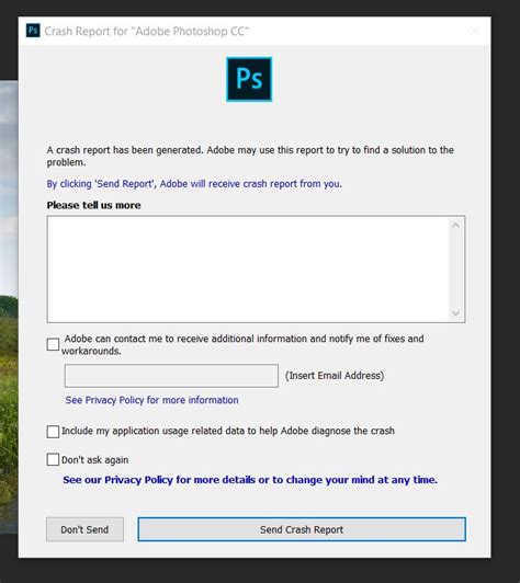 photoshop crashes after opening a file adobe support community 11190087