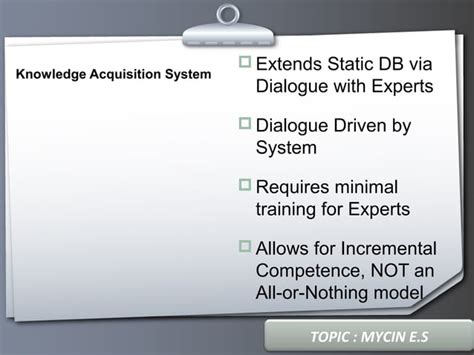 Introduction To Mycin Expert System Ppt