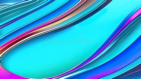 Abstract Fluid Iridescent Holographic Neon Curved Wave In Motion Colorful Background 3d Render