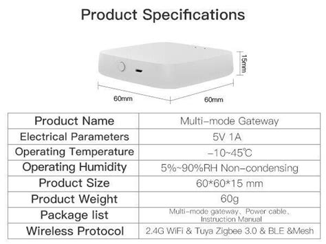 Moes Mhub Ms Smart Wired Multi Mode Gateway Zigbee Wifi 43 Off