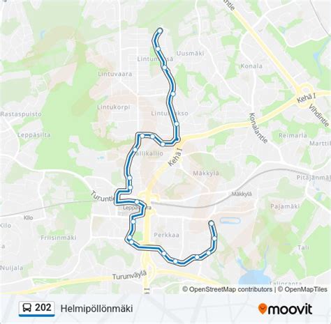 202 Route Schedules Stops And Maps Helmipöllönmäki Updated