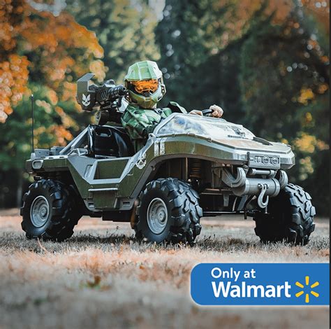 24 Volt Microsoft Halo Warthog Ride On With Laser Tag Blaster And Vest