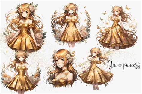 Golden Anime Sublimation Graphic By Awesome Graphics · Creative Fabrica
