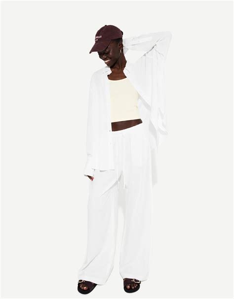Chemise Oversize Lin Bsk Teen Bershka