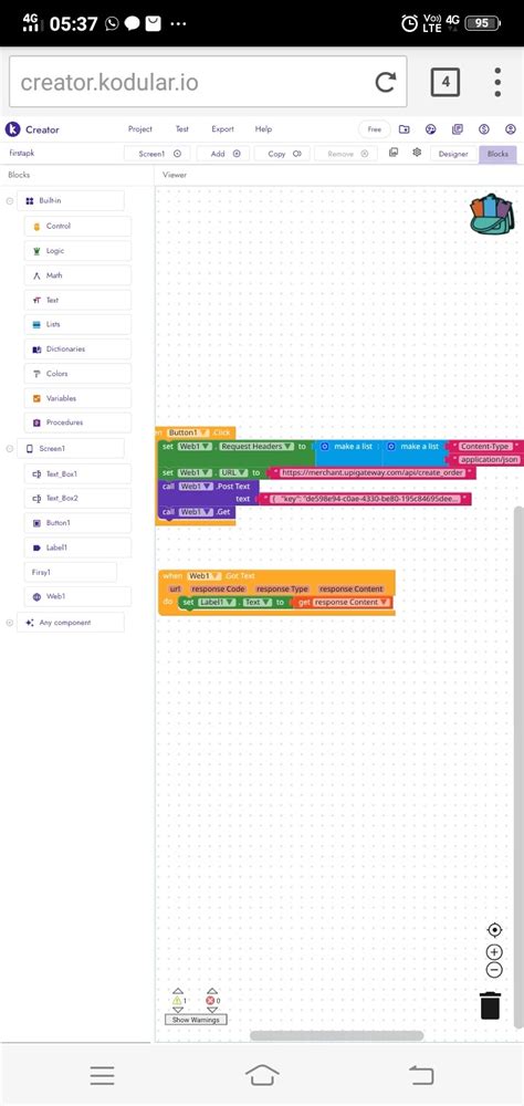 Post Json Data In Api Discuss Kodular Community