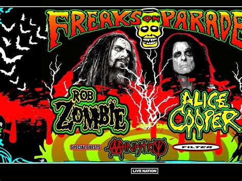 A Look At Rob Zombie Alice Cooper Ministry And Filter At Jones Beach