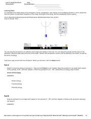 Lab Simple Pendulum Pdf Lab Simple Pendulum Group Name Date Group Members