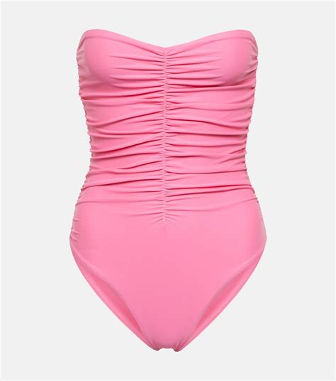 Pink Strapless Leotard