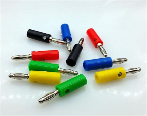 Buy 10pcs 5 Color Wire Audio Speaker Cable Banana Plug