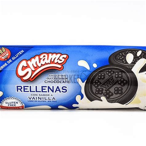 Galleta Smams Chocolate Relleno Vainilla Tipo Oreo Sin Glu