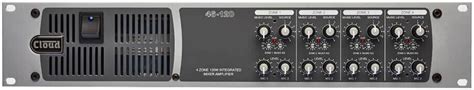 Cloud Four Zone 100v Integrated Mixer Amplifier 6 Music Inputs 2 Mic