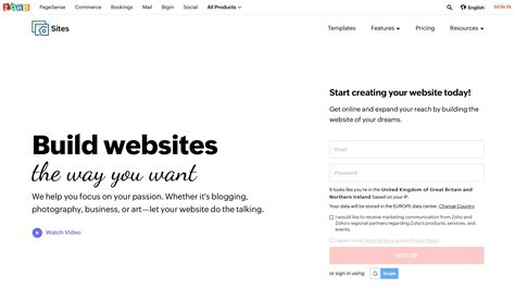 Zoho Website Builder Review Techradar