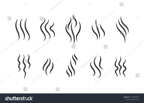 증기선 아이콘 세트 뜨거운 아로마 냄새 스톡 일러스트 1797887854 Shutterstock