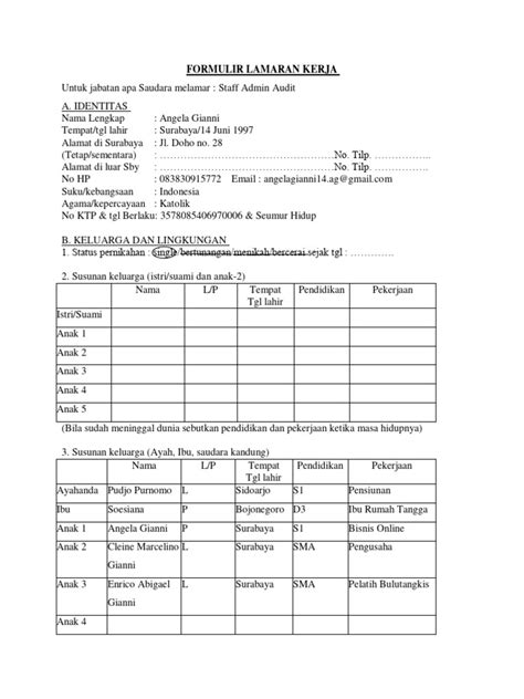 Form Interview 2 8 18 Angela Gianni Pdf