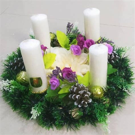 Jual Lilin Advent Exclusive Isi 4 Lilin Lilin Putih 4pc M Kab