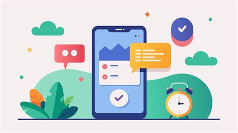 Premium Vector An App That Tracks Your Screen Time And Sends You
