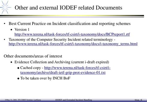 Ppt Iodef And Extended Incident Handling Framework Powerpoint Presentation Id3503092