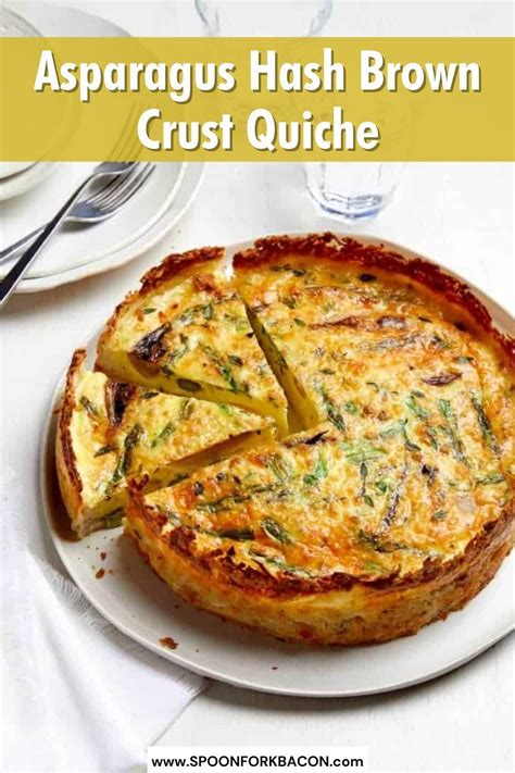 Spring Quiche With A Hash Brown Crust Recipe Spring Recipes Meals