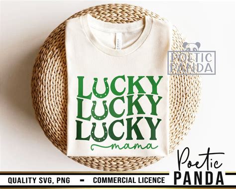 Lucky Mama Svg Png Irish Svg Clover Svg St Pattys Day Svg One Lucky