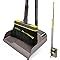 JEHONN Dustpan And Brush Set Long Handled Tall 180 Degree Rotating