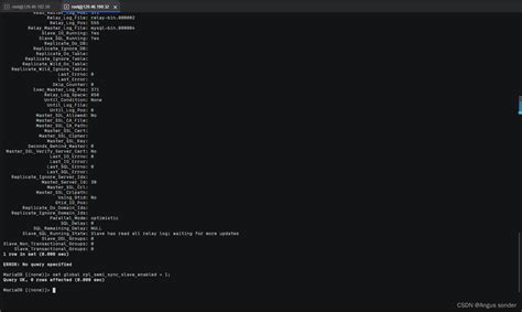 mariadb半同步主从配置 mariadb show slave status csdn博客
