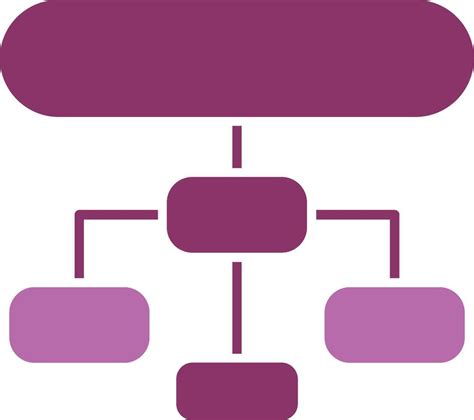 Hierarchical Structure Glyph Two Colour Icon 37718055 Vector Art At