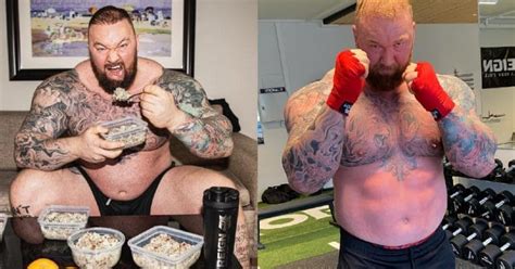 Hafthor Bjornsson Looks Trim After Lb Weight Loss While Training For Boxing Fight Fitness Volt