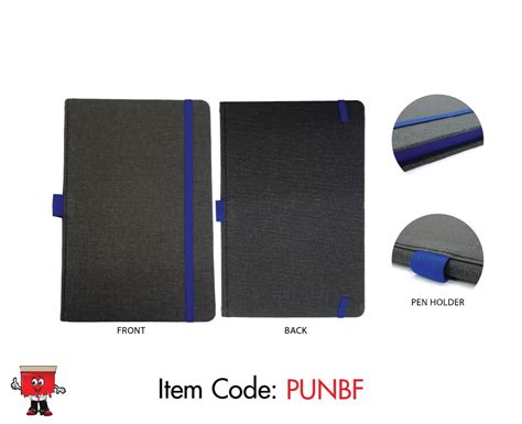 Premium Textured Pu Notebook With Pen Loop