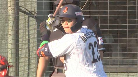 【阪神】森下翔太が侍デビュー戦で井端ジャパン第1号「ちょっと短く持って」 Tbs News Dig