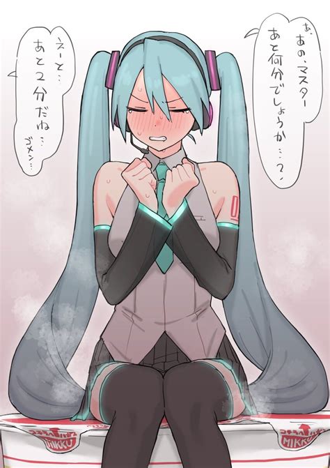 Akkgsyk Hatsune Miku Hatsune Miku Noodle Stopper Vocaloid Highres
