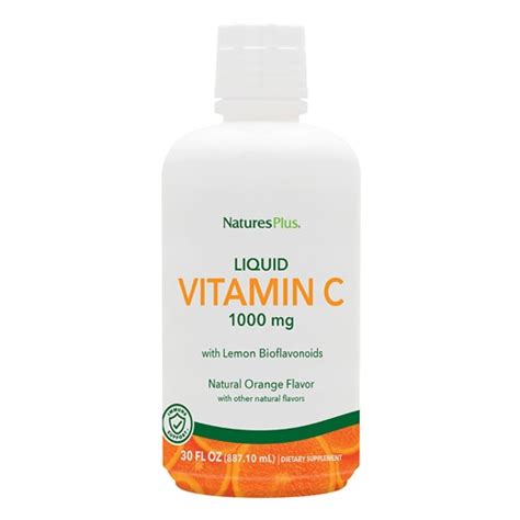 Natures Plus Liquid C With Lemon Bioflavonoids Natural Orange 1000
