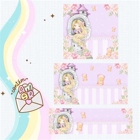 Etiqueta Escolar Rapunzel Elo7 Produtos Especiais
