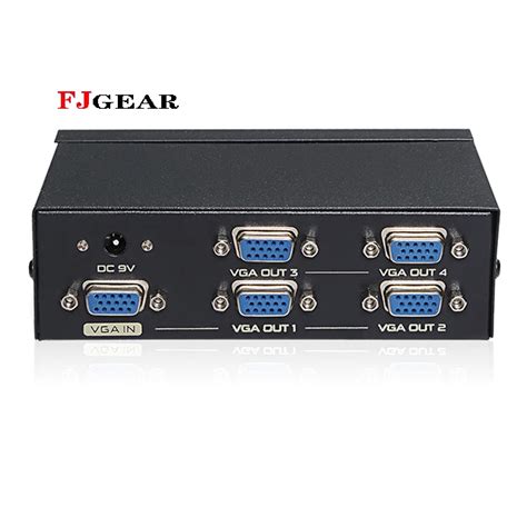 Fjgear 1 Input 4 Output Vga Wholesale Splitter 4 Port Vga Splitter
