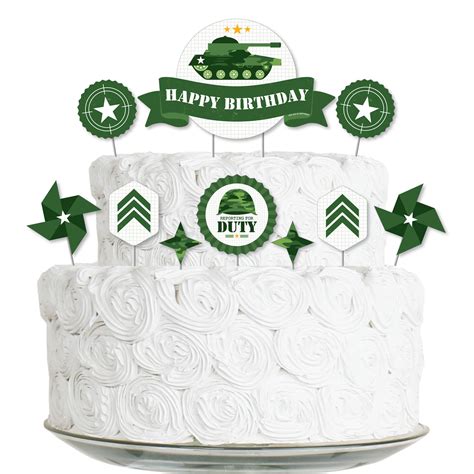 Big Dot Of Happiness Camo Hero Army Military Camouflage Birthday