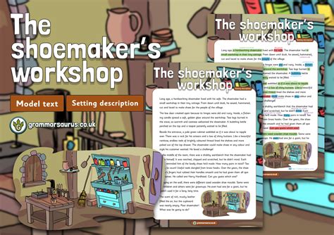 Year 2 Model Text Setting Description The Shoemakers Workshop Grammarsaurus