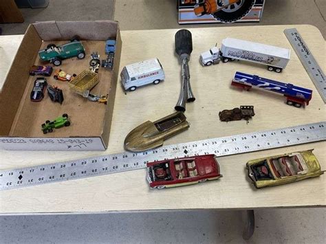 Assorted Toy Vehicles Including Tonka Ambulance Legacy Auction Company