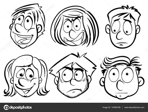 Dibujos De Caras De Emociones Para Colorear Con Los Ninos Socio Images