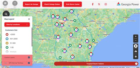 How To Monitor Report Power Outages Across Georgia As Hurricane Helene