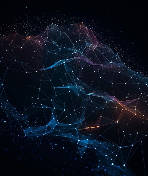 Premium Ai Image A Close Up Of A Computer Screen With A Lot Of Lines And Dots Generative Ai