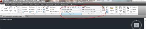 Layers And Properties Ribbon Not Showing Correctly In Autocad 2016