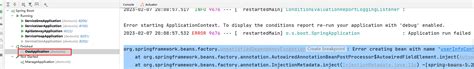 Org Springframework Beans Factory UnsatisfiedDependencyException Error