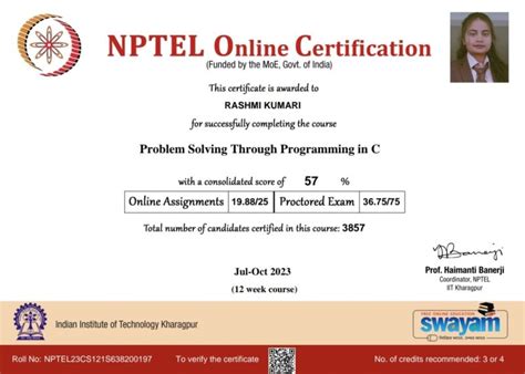 Nptel Swayam Iitkharagpur Cprogramming Rashmi Kumari