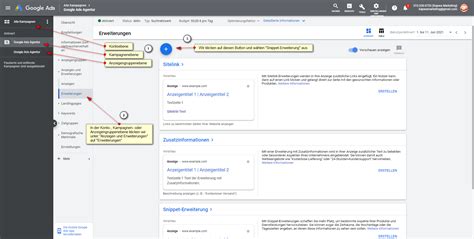 Google Ads Snippet Erweiterungen für höhere Klickraten und mehr ROI