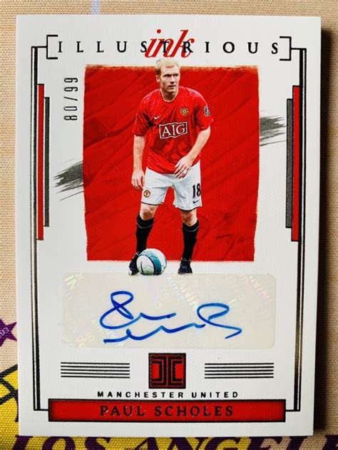 2021 22 Panini Impeccable Paul Scholes 【闰土】帕尼尼 英超小真金系列 保罗斯科尔斯 曼彻斯特联 曼联