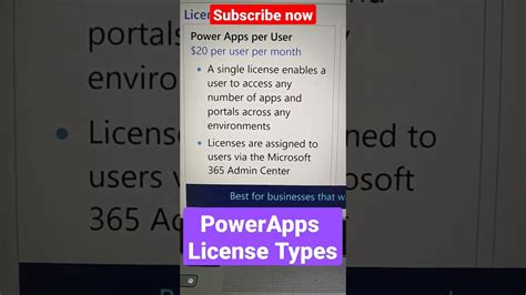 Powerapps License Types By Taik18 Youtube