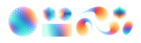 다양한 겹치는 요소 집합입니다 추상 기하학적 디자인 배너 플래카드 포스터 또는 전단지에 대한 벡터 그림입니다 0명에 대한 스톡 벡터 아트 및 기타 이미지 Istock