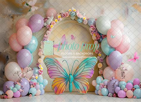 Butterfly Photography Backdrop Butterflies Butterfly Balloons